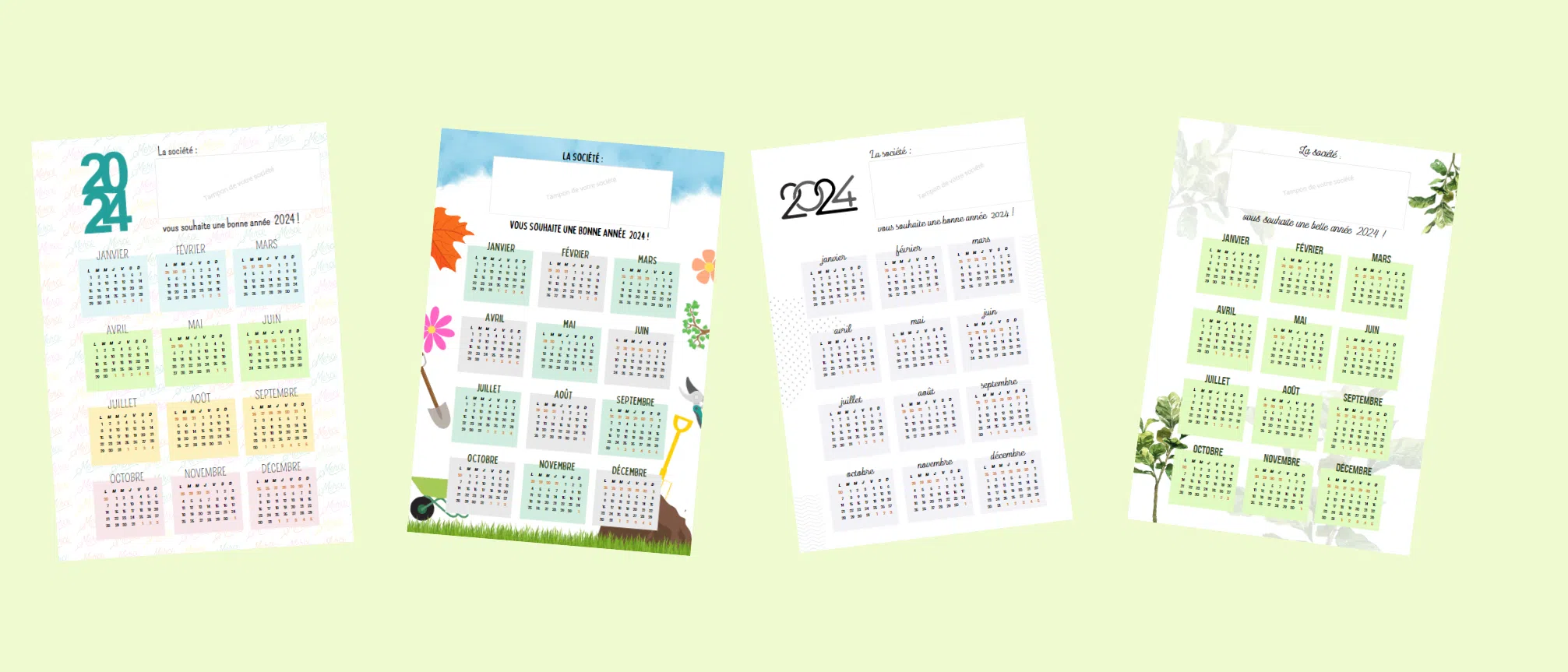 Calendriers gratuits à imprimer et à personnaliser